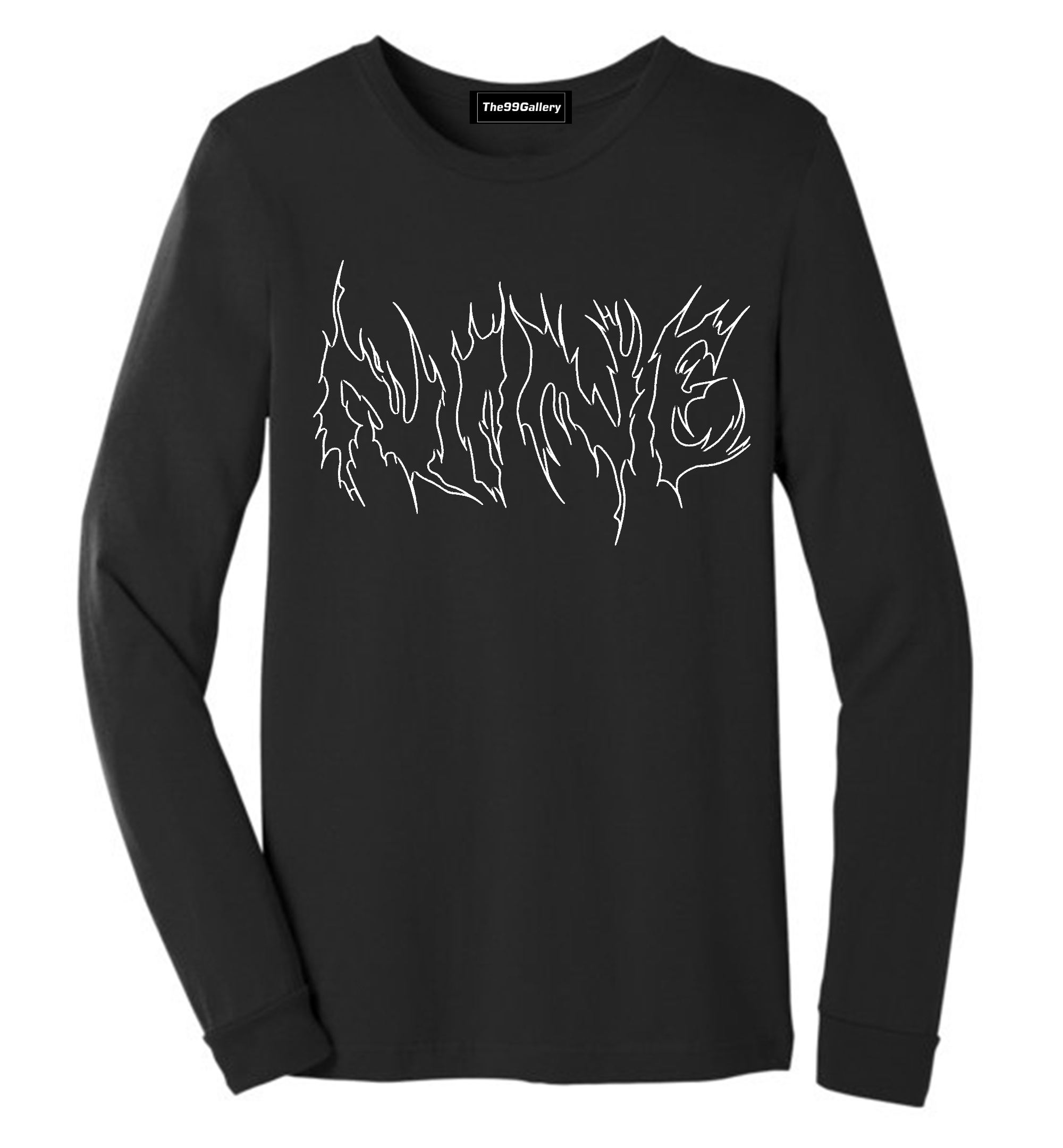 99 Outline Long Sleeve (Black) – The99Gallery